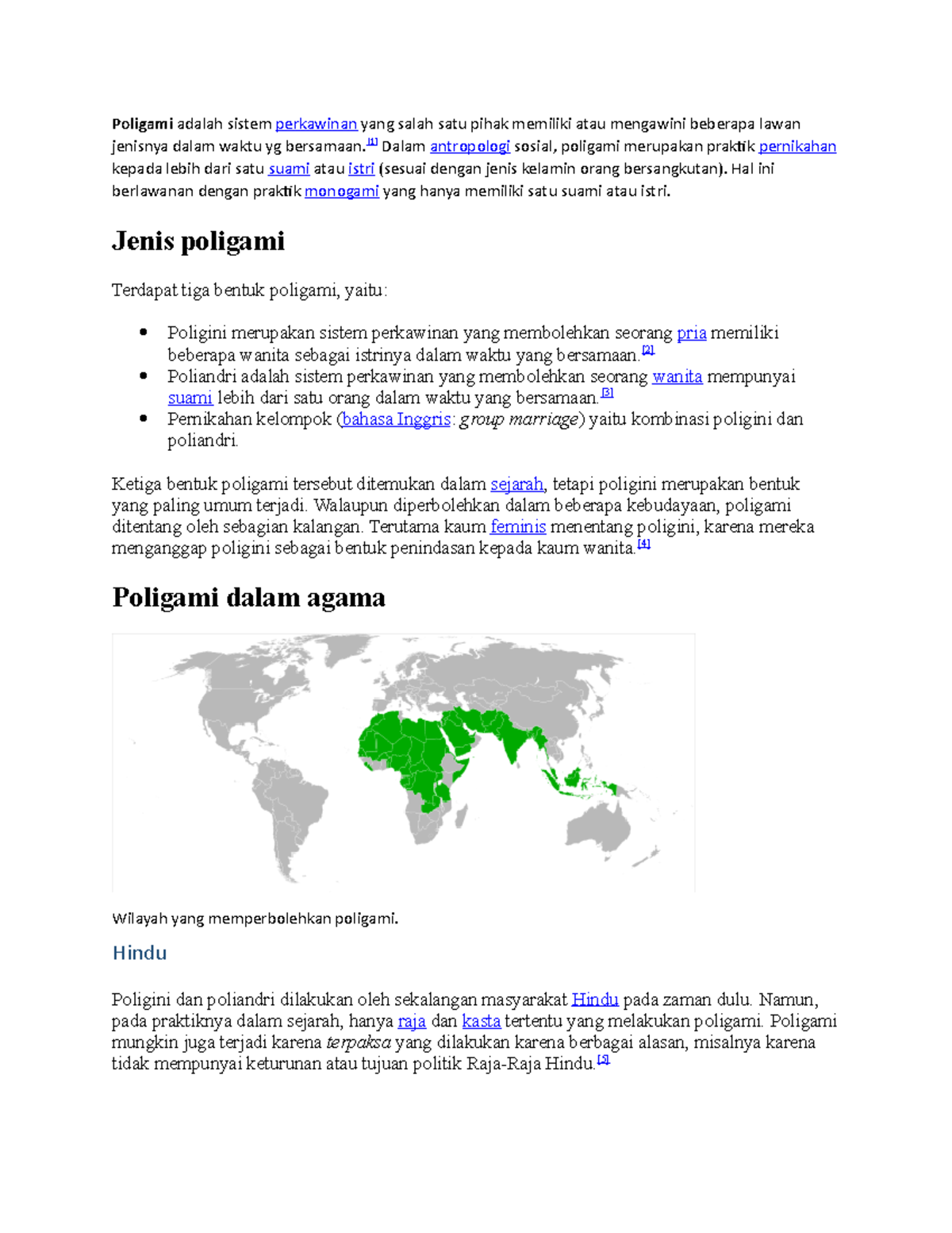 Poligami - [1] Dalam antropologi sosial, poligami merupakan praktik ...