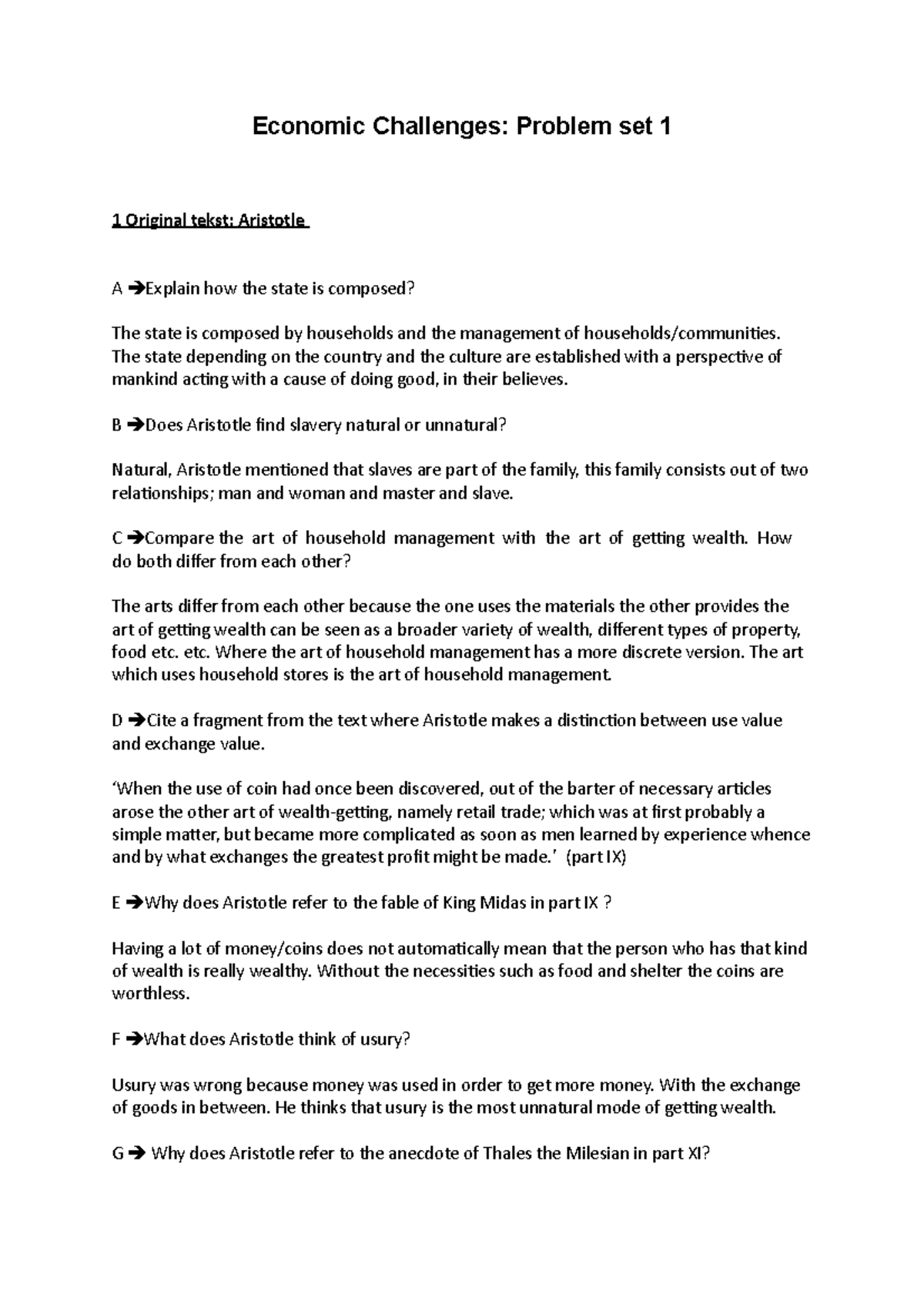 Economic Challenges problem set 1 - The state depending on the country ...