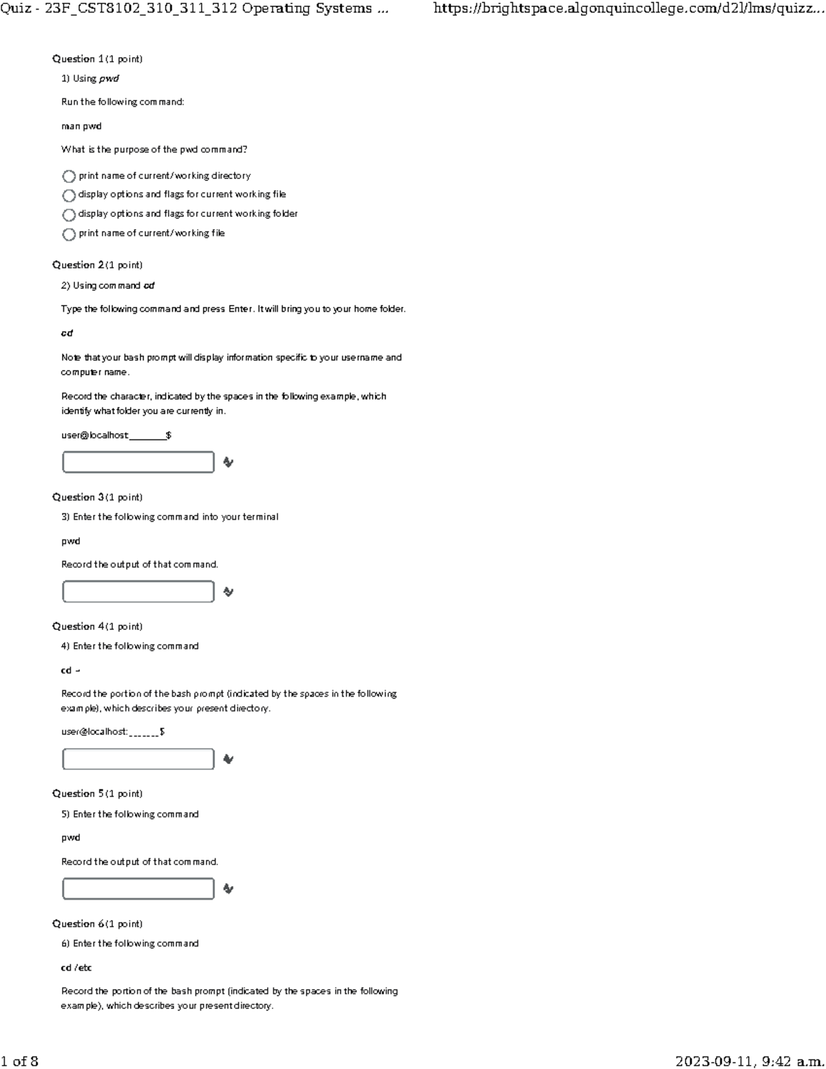 Lab2 - Question 1 (1 point) Question 2 (1 point) Question 3 (1 point) Question 4 (1 point ...
