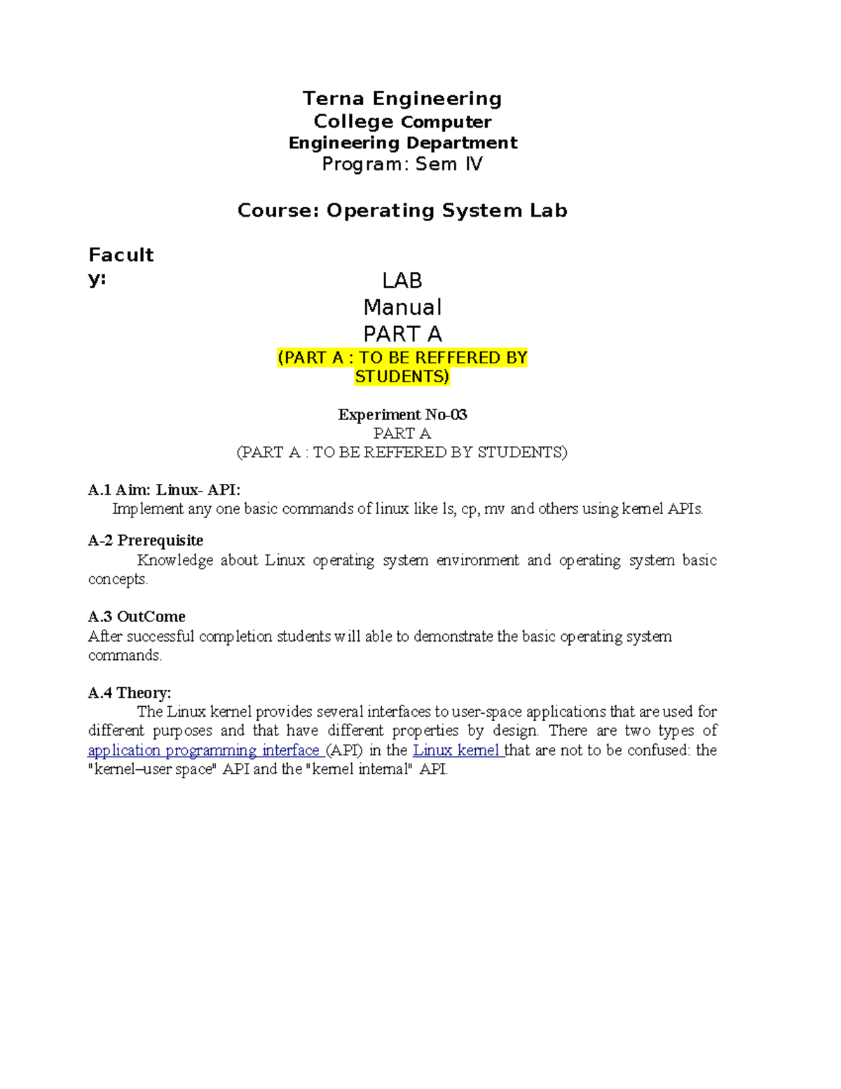 C24 OS Exp3 - Terna Engineering College Computer Engineering Department ...