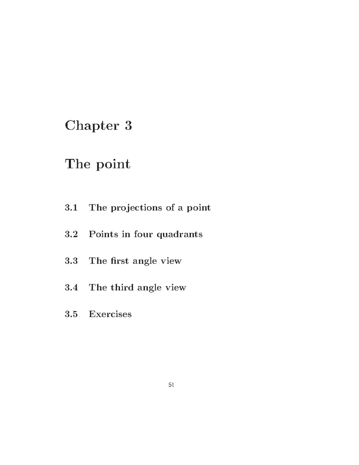 Descriptive notes p6 - Chapter 3 The point 3 The projections of a point ...