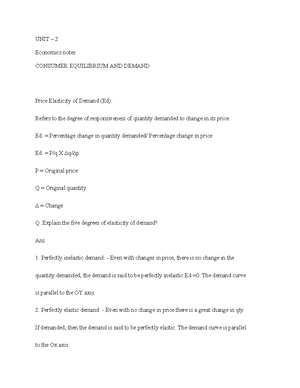 Chapter – 5 Economics Notes 2 - CHAPTER – 5 Economics notes BALANCE OF ...