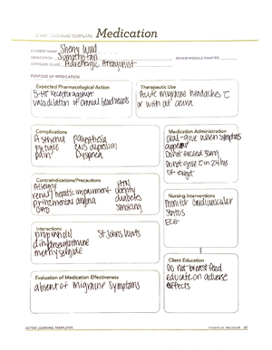 Midazolam - Drug Card - ACTIVE LEARNING TEMPLATES THERAPEUTIC PROCEDURE ...