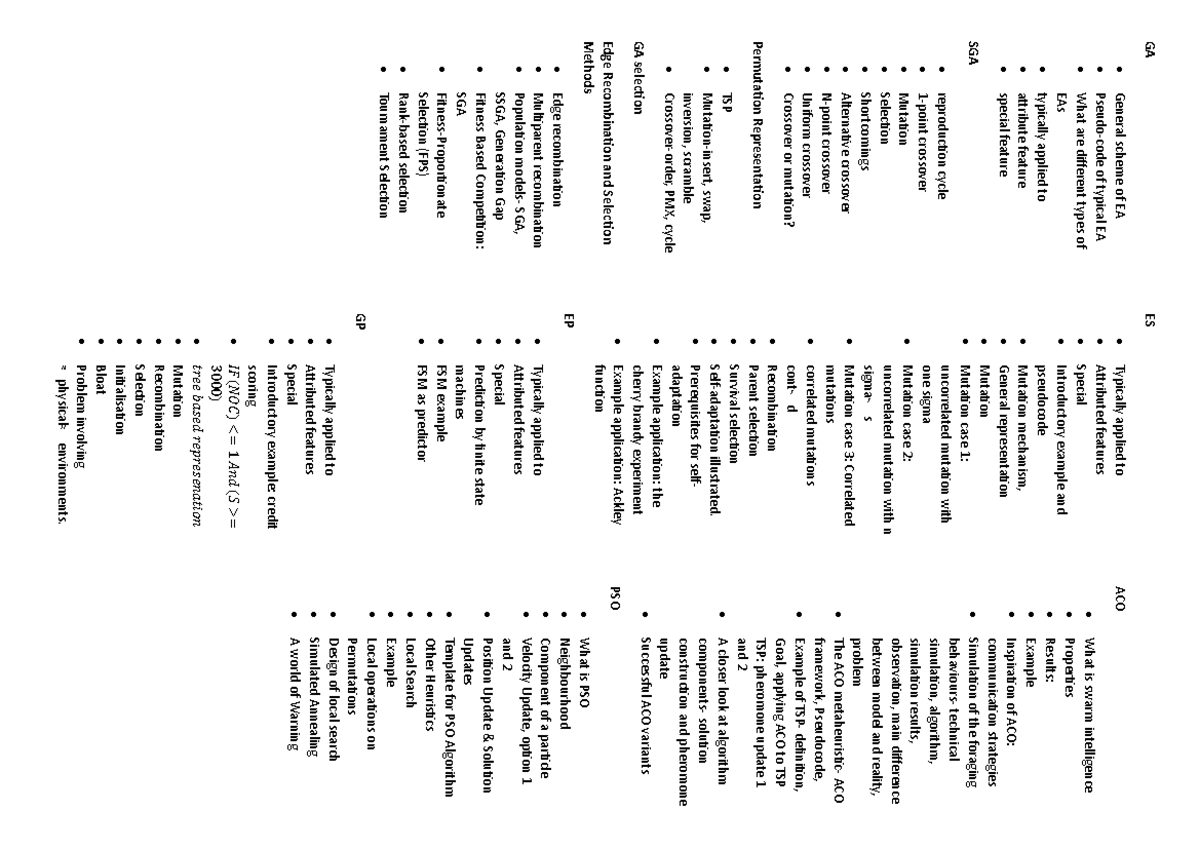 Evolutionary Computation - GA • General scheme of EA • Pseudo - code of ...