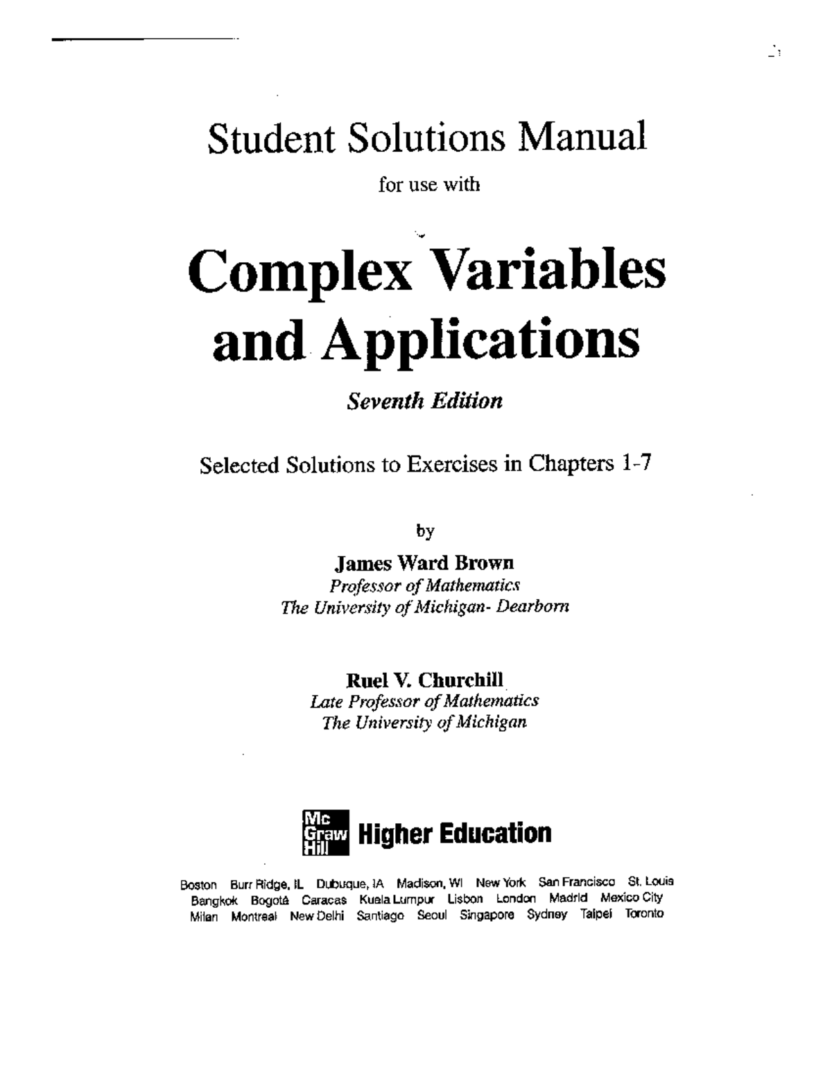 Complex-variables-and-applications-solutions-manual- 7t edition - MATH ...