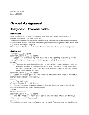FIN 250 Milestone One Guidelines and Rubric - FIN 250 Final Project ...