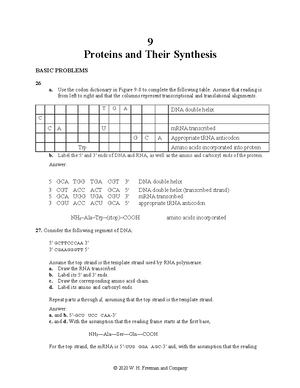 Assigned problems and solutions (Ch 6) - 6 The Genetics of Bacteria and Their Viruses WORKING ...
