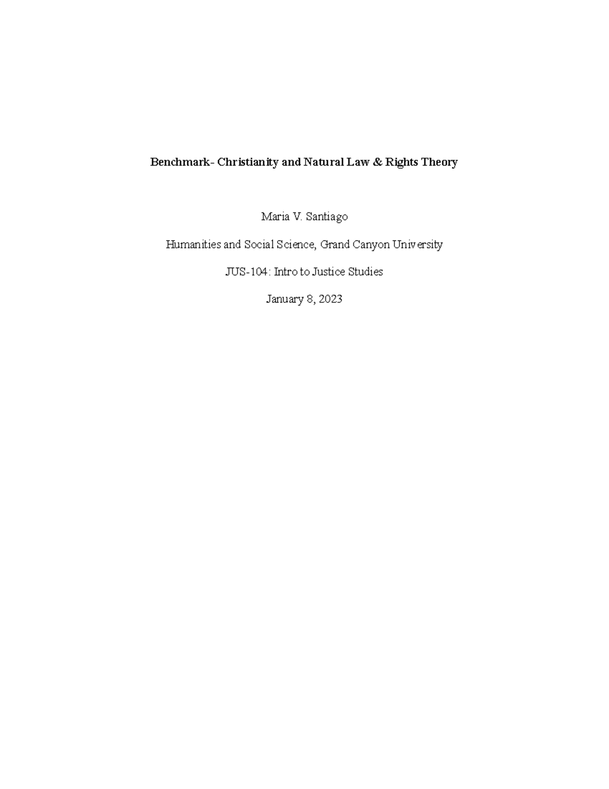 Benchmark - Essay of comparing and contrasting - Benchmark ...