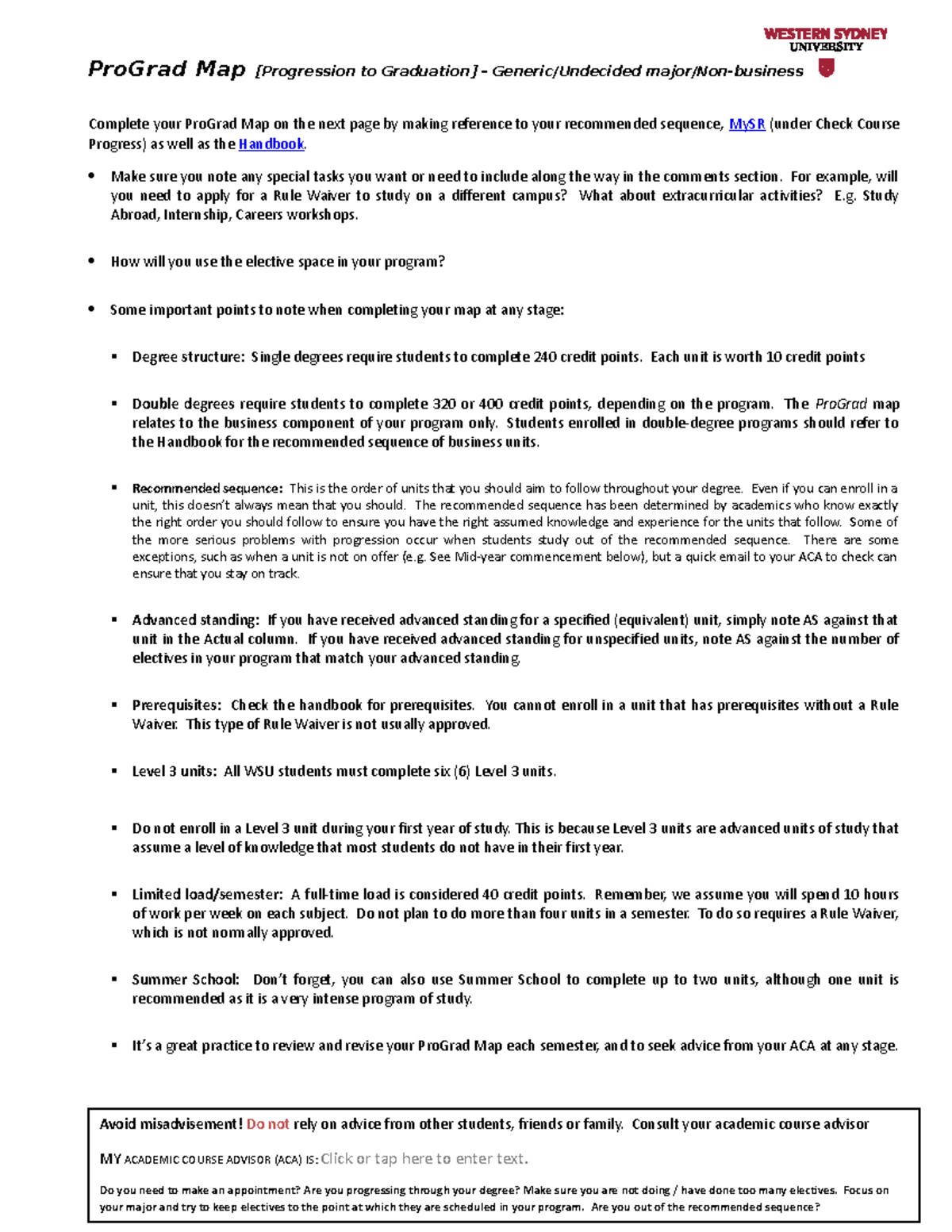 Pro Grad map - Generic - Map - ProGrad Map [Progression to Graduation ...