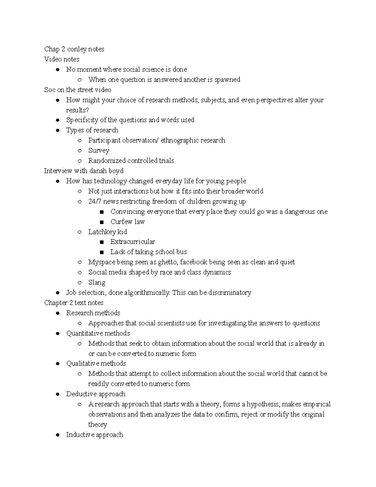 Chapter 2 conley - You May Ask Yourself 5th Edition - Chap 2 conley ...