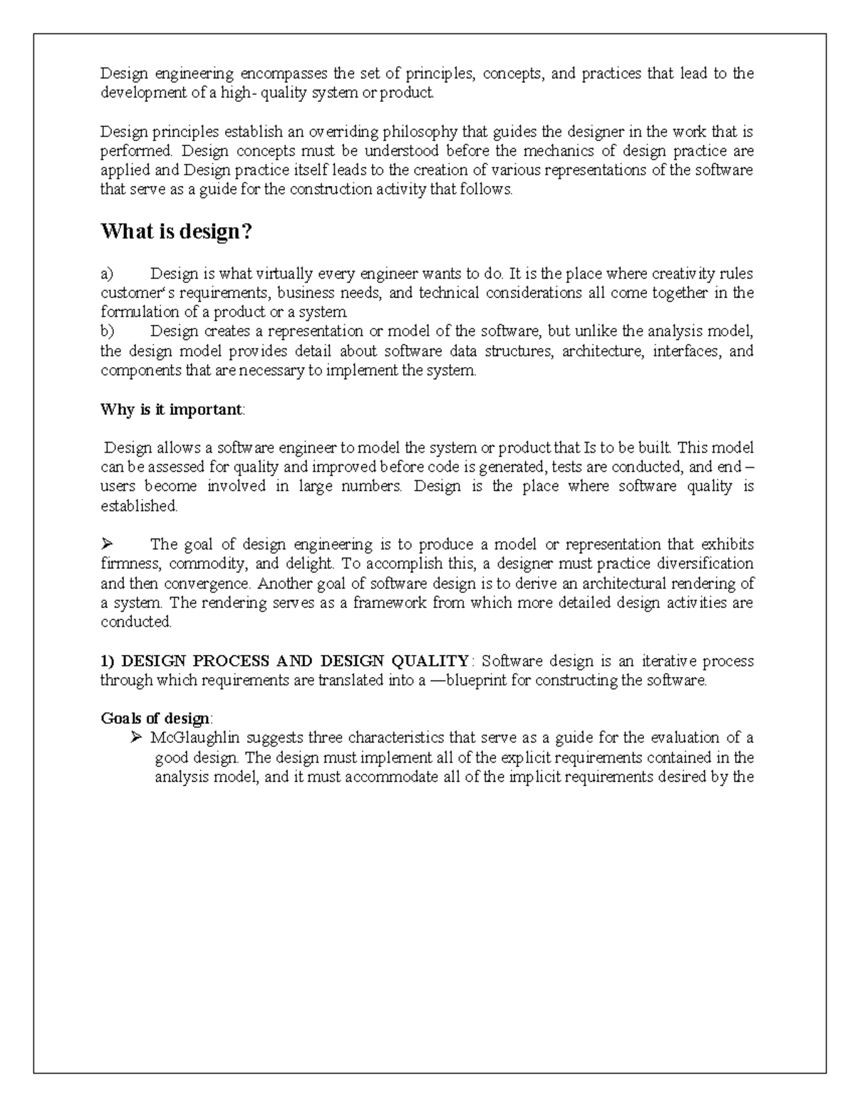 SE UNIT-3 Notes - Design engineering encompasses the set of principles ...