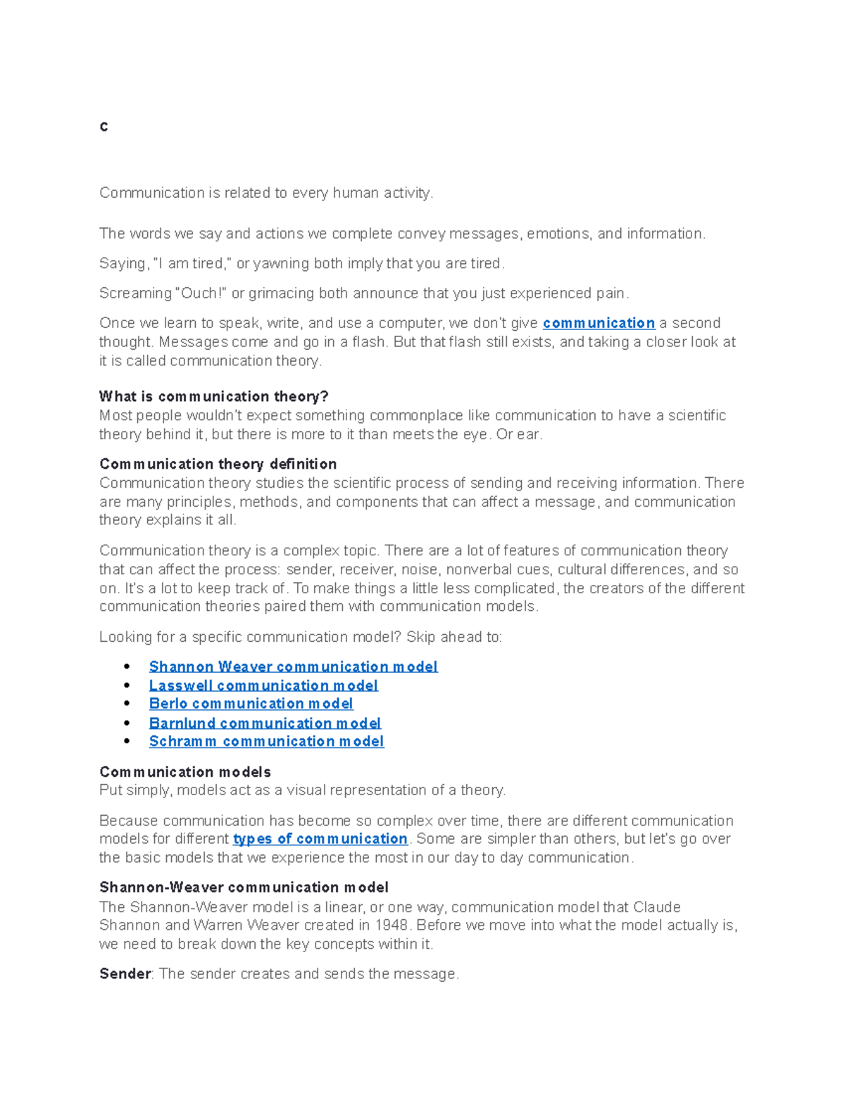 Everything You Need to Know About Communication Theory - c ...