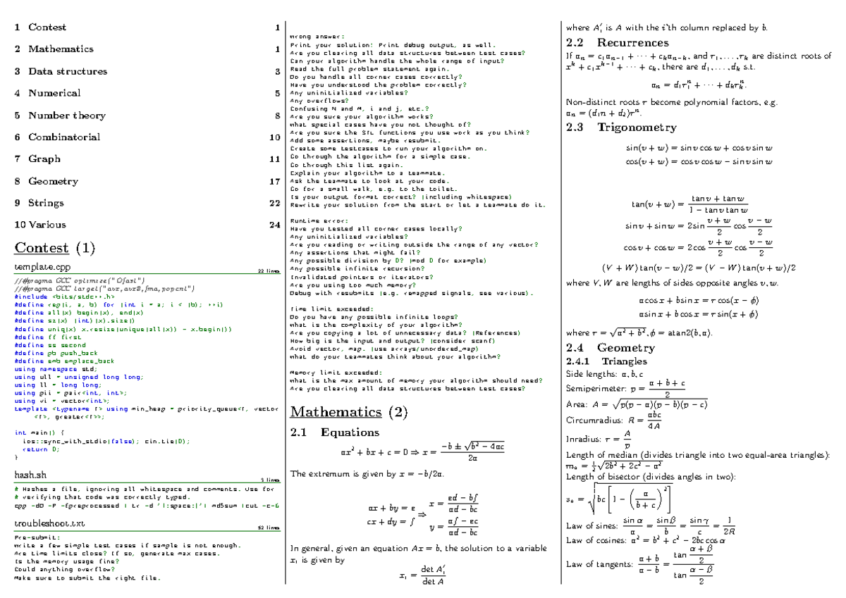 Hcmus - Tài liệu Nhập môn Công nghệ phần mềm - 1 Contest 1 2 ...
