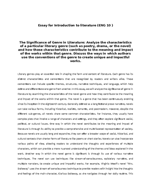 The Identity of Contemporary Literature A Comparative Study of Toni ...