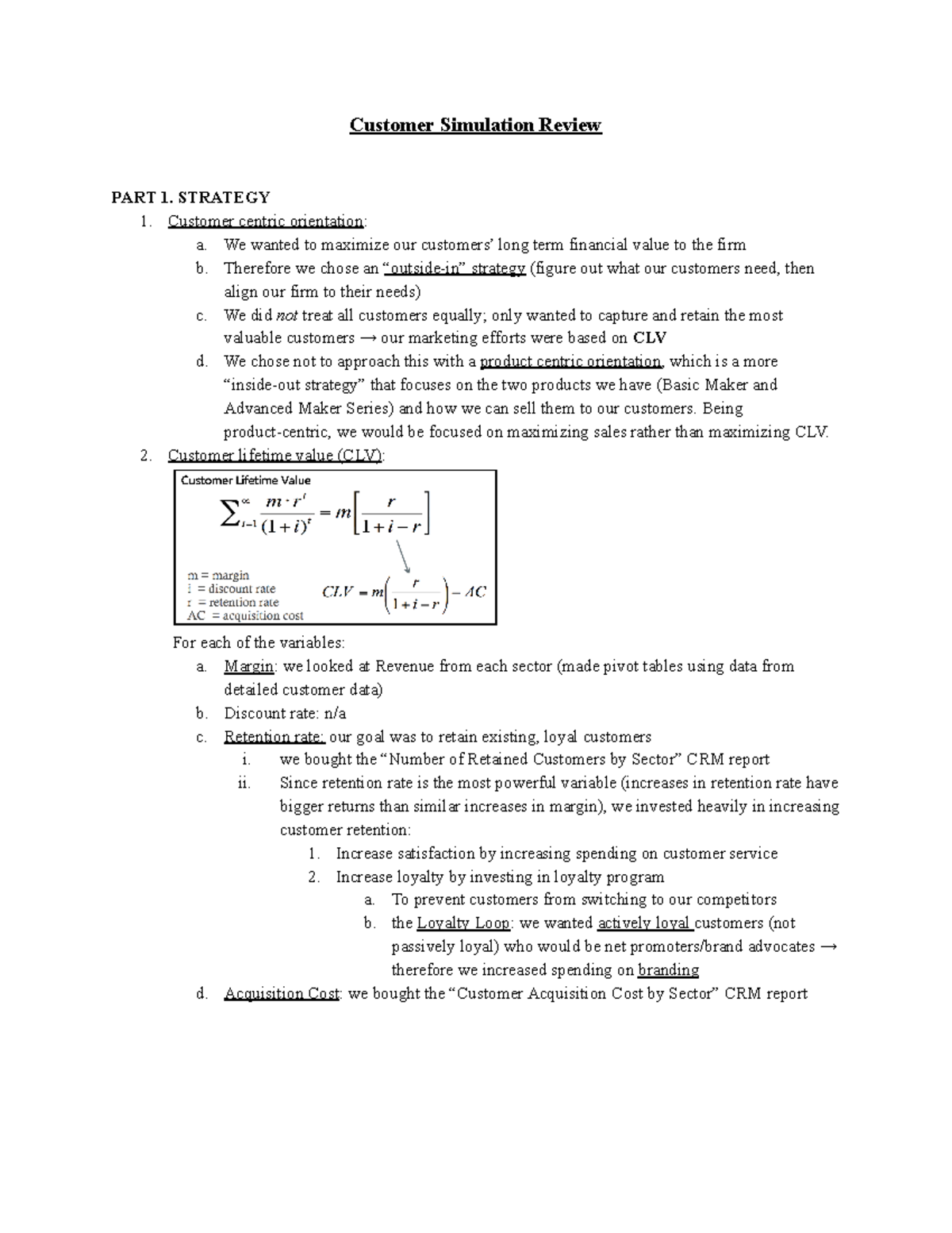 Final Customer Simulation Review Assignment - Customer Simulation ...