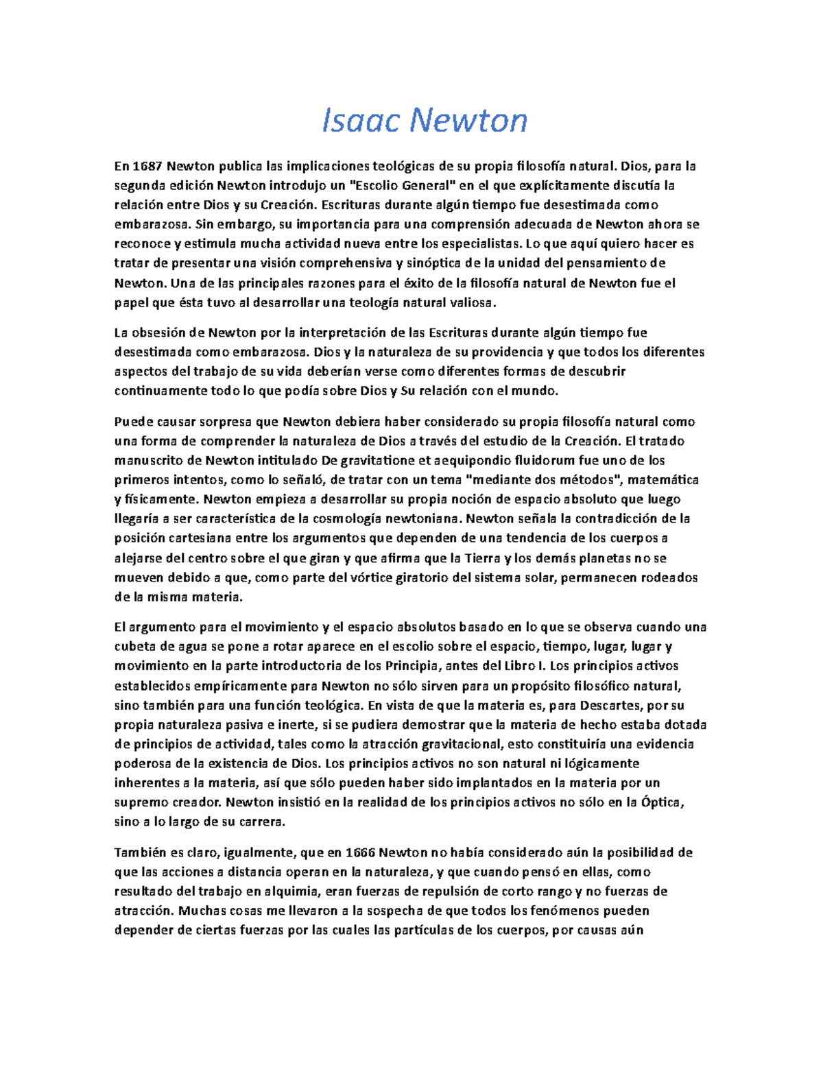 Isaac Newton - Isaac Newton En 1687 Newton publica las implicaciones ...