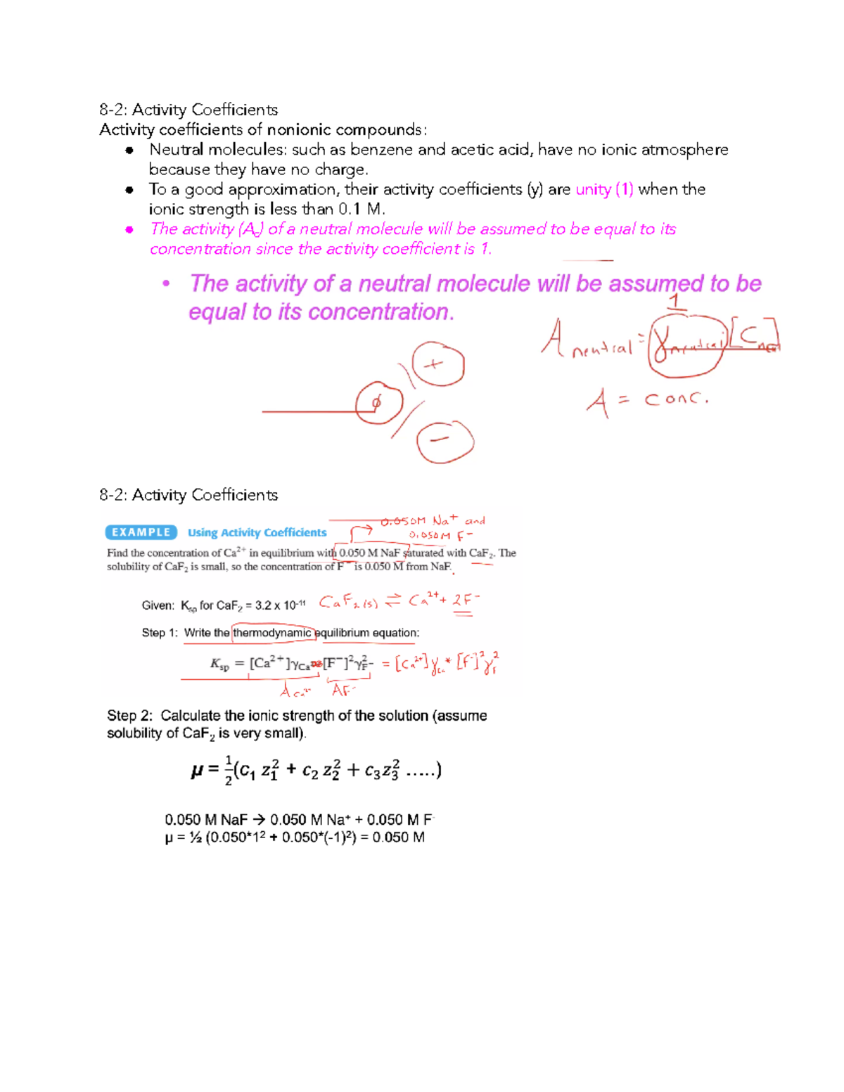 CHEM 2001 , Lecture 24 - CHEM 2001, Professor MacNaughtan - 8-2 ...