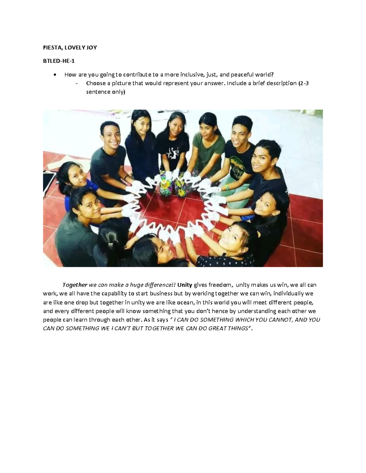 Fiesta Lovely Activity Take a Picture - FIESTA, LOVELY JOY BTLED-HE ...