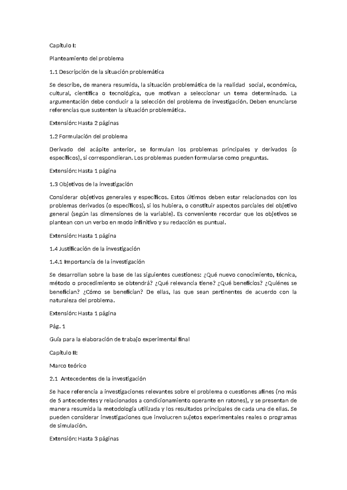 GUIA TA2 - Capítulo I: Planteamiento del problema 1 Descripción de la ...