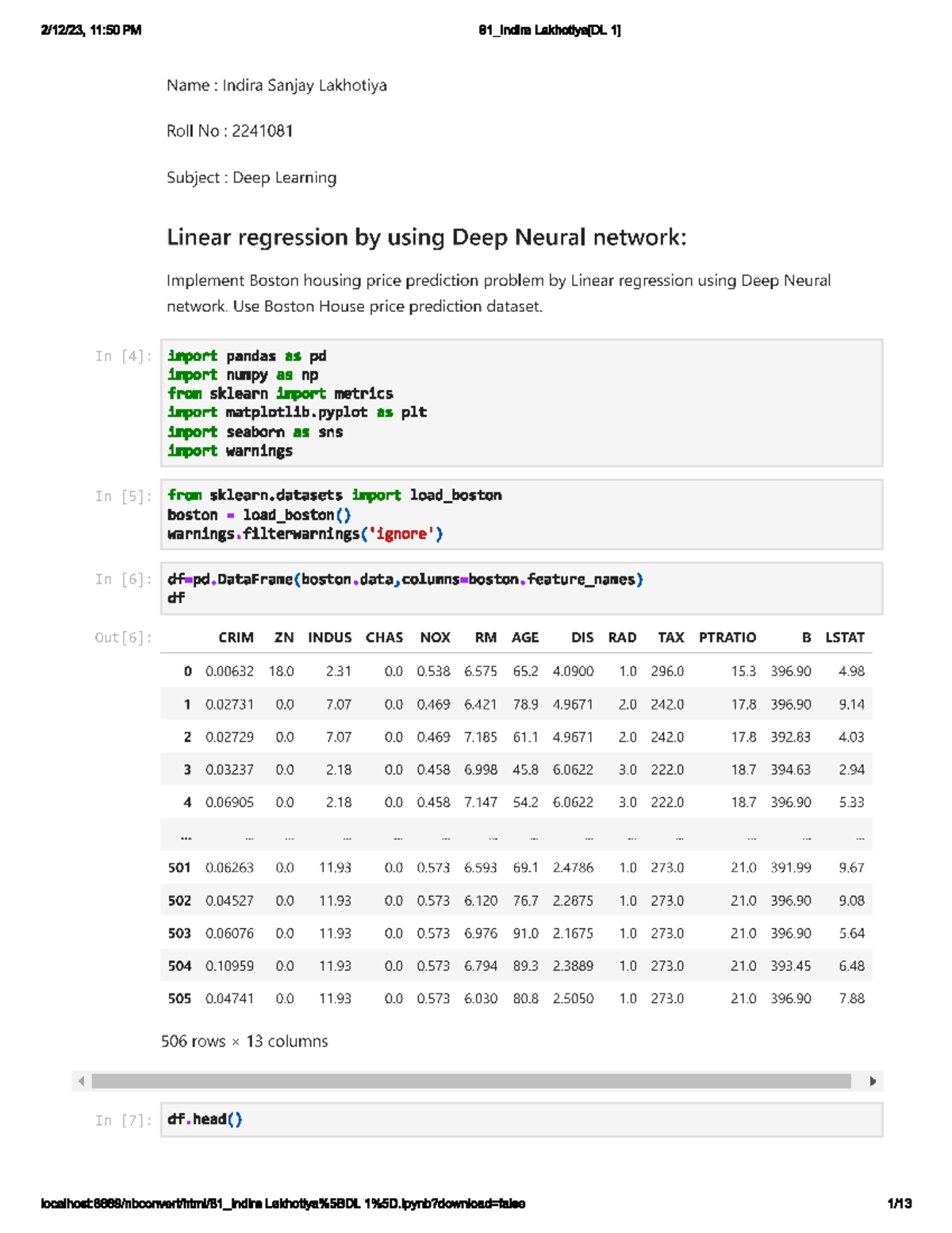 81 Indira Lakhotiya[DL 1] - Computer Engineering - Studocu
