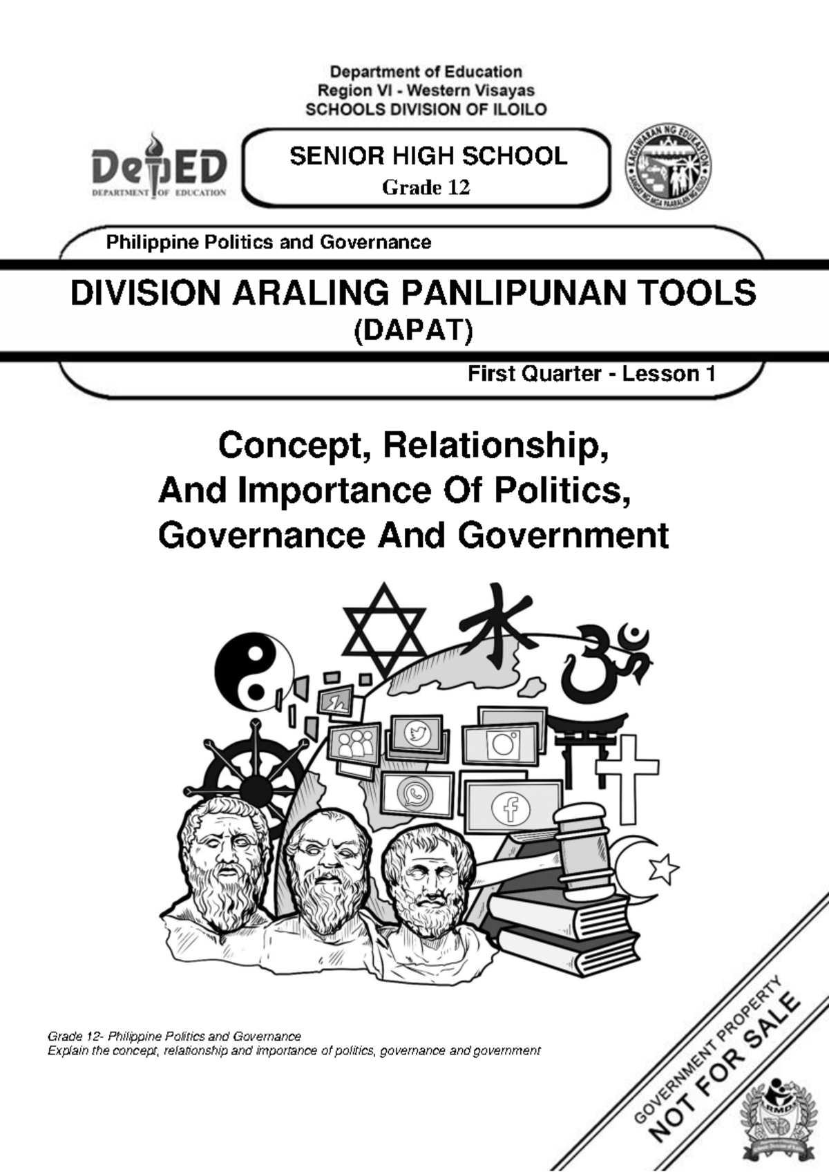 SHS12 Phil Pol Gov - Social Sciences – Grade 12 Grade 12- Philippine ...
