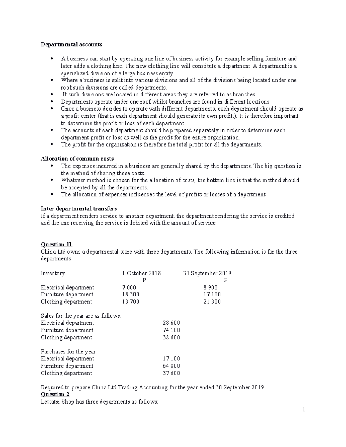 2023 Department accounts - Departmental accounts A business can start ...