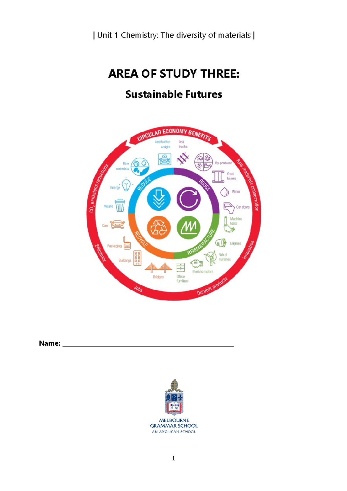 2024 Unit 1 AOS 3 Booklet - | Unit 1 Chemistry: The diversity of ...