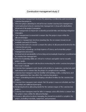 Construction Management Essay 2 - It Requires A Diverse Range Of Skills
