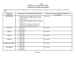 CJ 315 3-3 Quiz (20)(A) - Quiz - cj 315 - Studocu