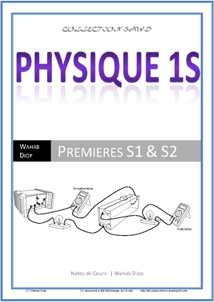 Fascicule 1-1S2-1S1 - Des exercices corrigés pour les élèves - Compilé par : Mouhamadou KA - Studocu