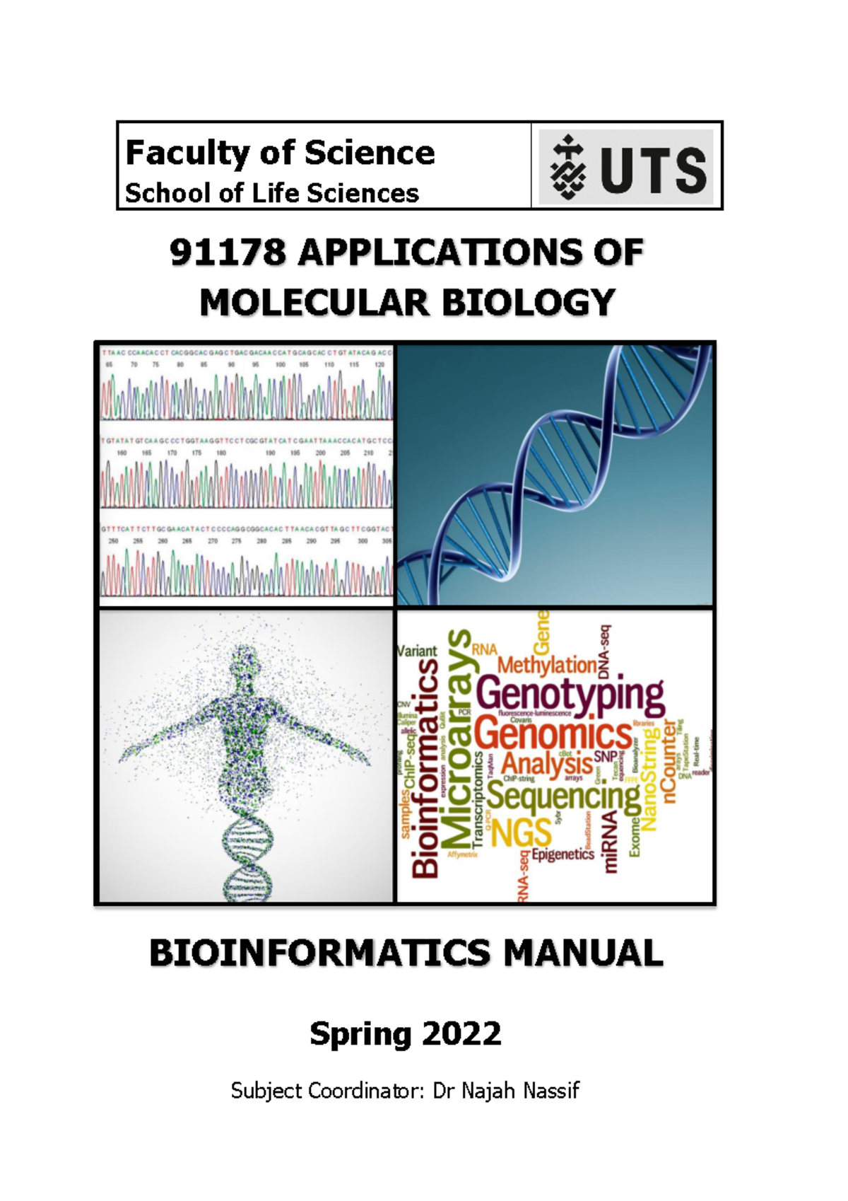 Bioinformatics Manual - Faculty of Science School of Life Sciences ...