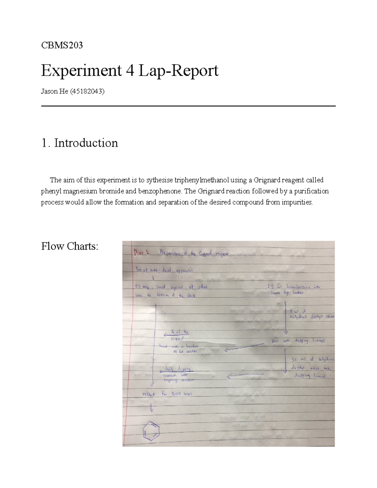 CBMS203 - PRAC REPORT - CBMS203 Experiment 4 Lap-Report Jason He ...