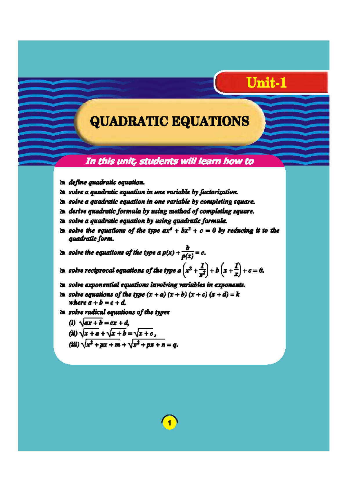 10th math chapter 1 - N/A - PSY 2012 - Studocu