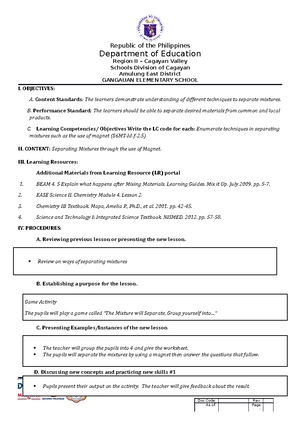 EPP Lesson 1 - Components of EPP in the K-12 Curriculum - Importance of ...
