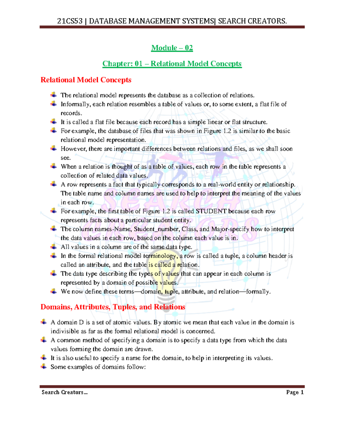Dbms Module 2 Search Creators Module 02 Chapter 01 Relational 4891