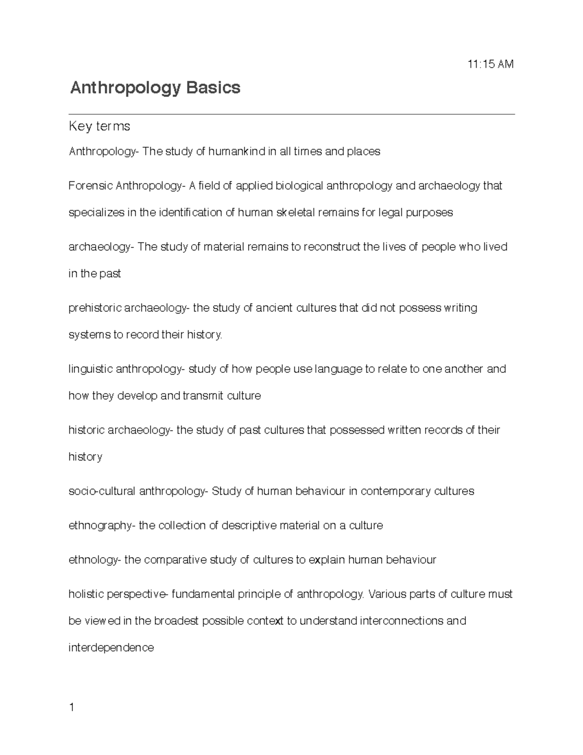Basicsofanthropdf - key terms , c . giancarlo - 11:15 AM Anthropology ...