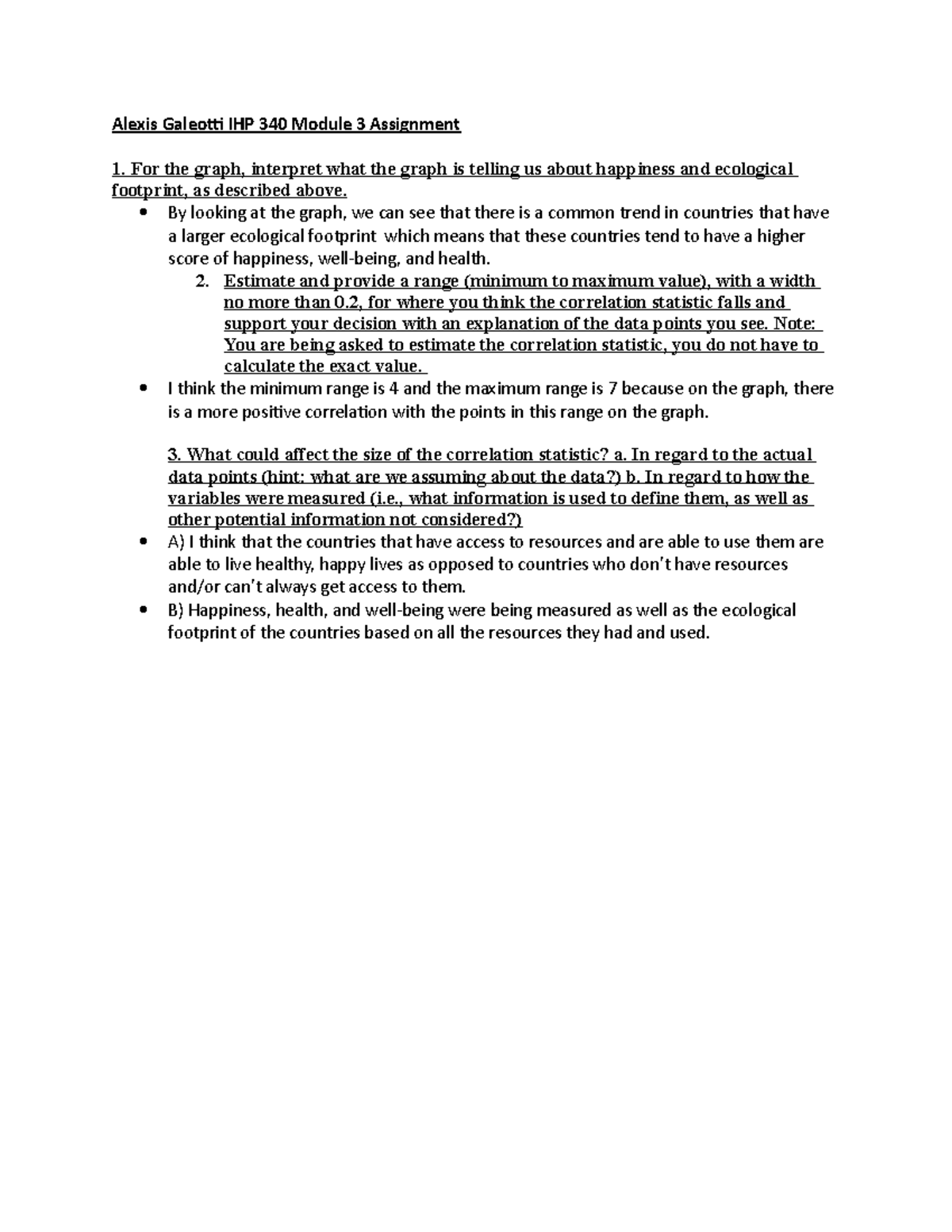 Alexis Galeotti IHP 340 Module 3 Assignment - Alexis Galeotti IHP 340 ...