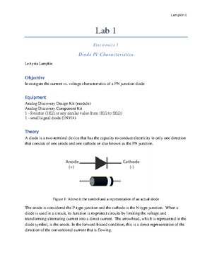 Lab 3 - Diode Applications: Clipper Circuits - Lab 3 Electronics 1 ...