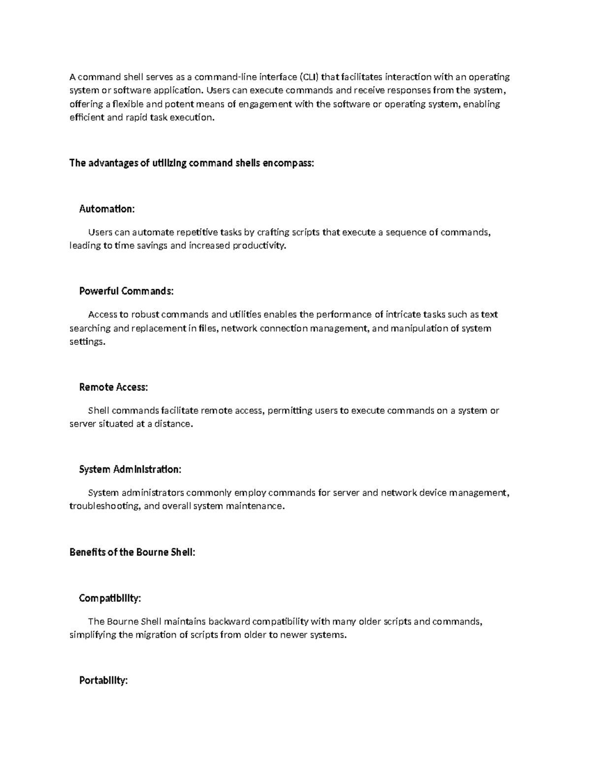Cs 3307 Unit 6 LJ - To enable other students to use it as a guide to ...