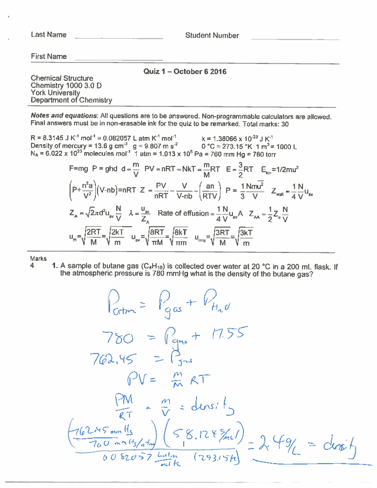 Exam 6 October 2016 Questions And Answers Sc Chem 1000 Warning Decodescan Unexpected Mcu
