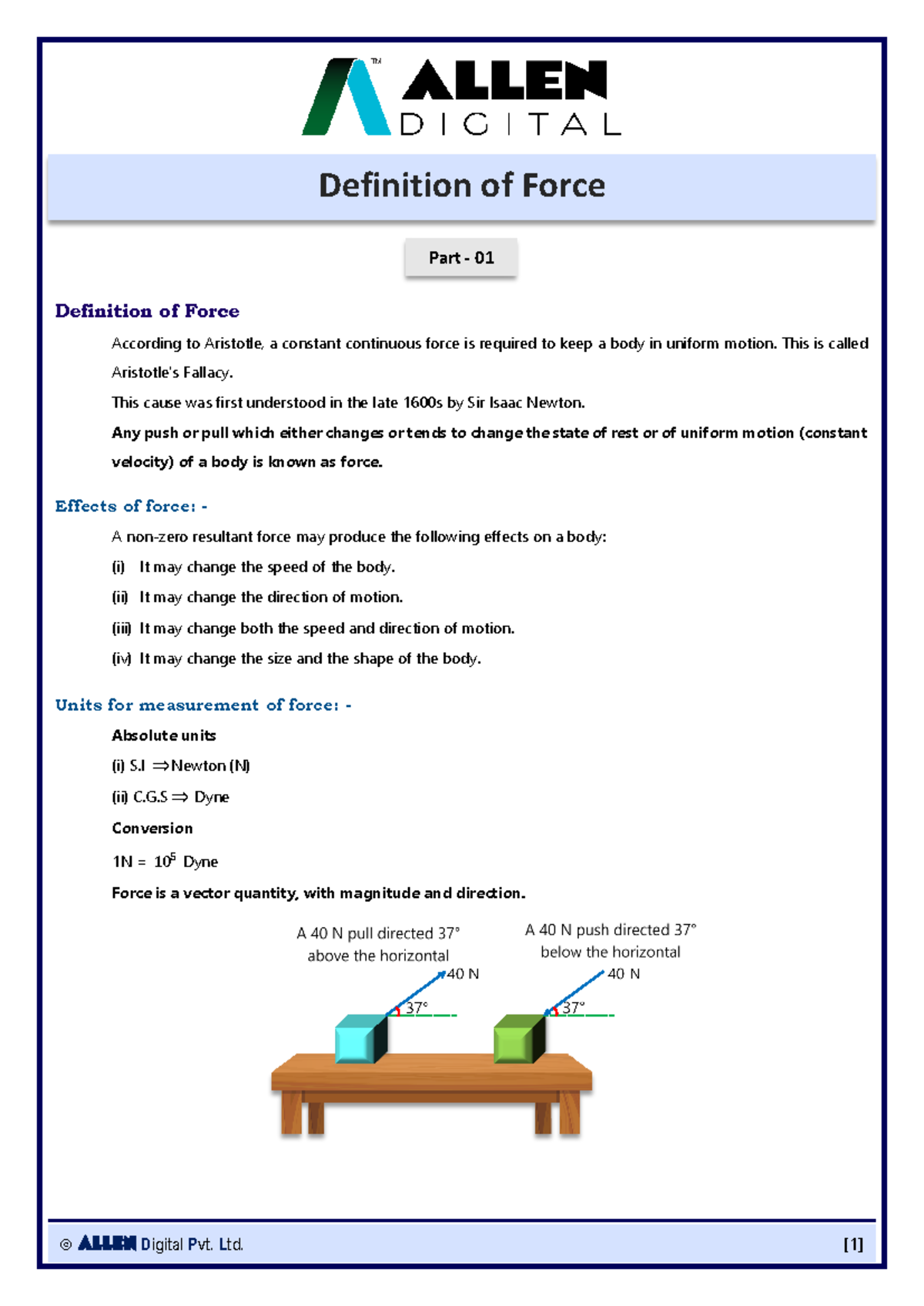 Defination of Force - Good quality notes on Alternating and Direct ...