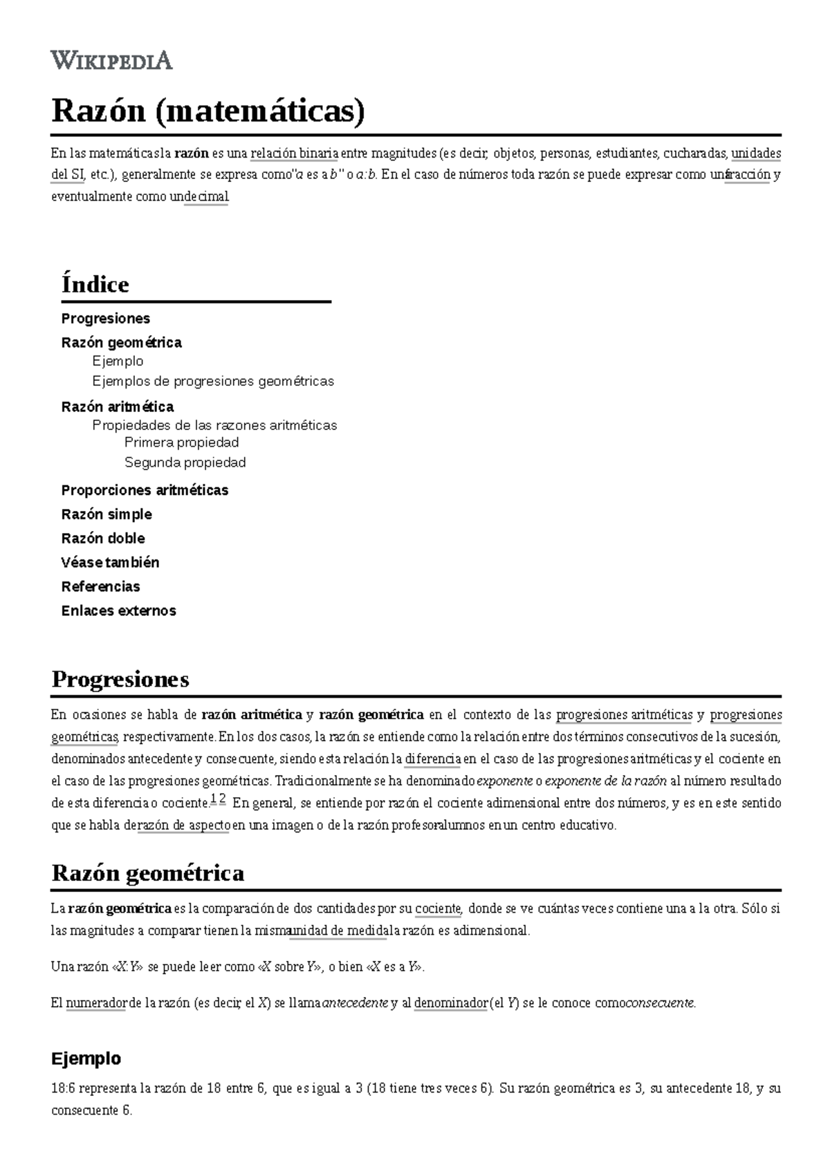 U9 pp 172 Razón (matemáticas) - Razón (matemáticas) En las matemáticas ...
