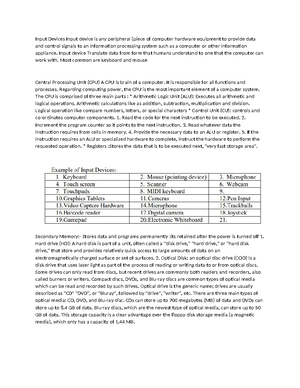 Living in the IT Era - EXAM LECTURE - Topic Number of Questions ...