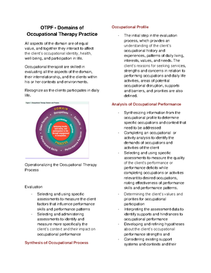 Intervention Planning in Occupational Therapy - You may recall from ...