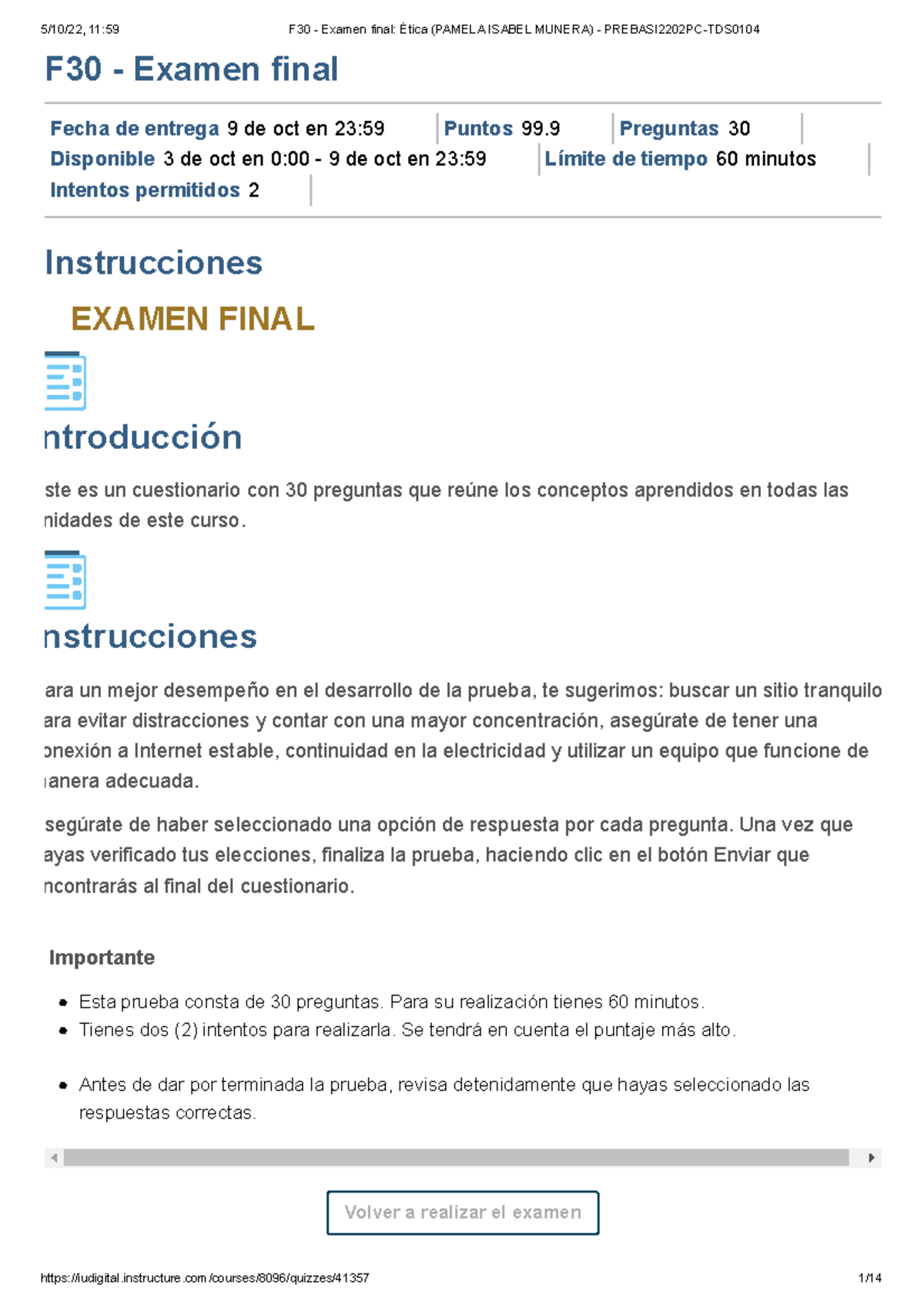 F30 - Examen final Ética ( Pamela Isabel Munera) - Prebasi 2202PC ...