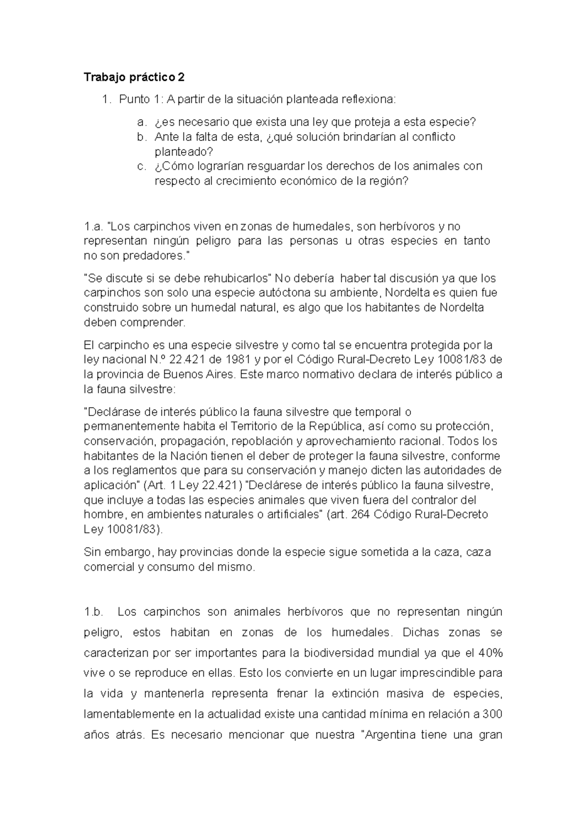 Grupo TP2 Ambiental - Tp2 - Trabajo práctico 2 Punto 1: A partir de la situación planteada - Studocu