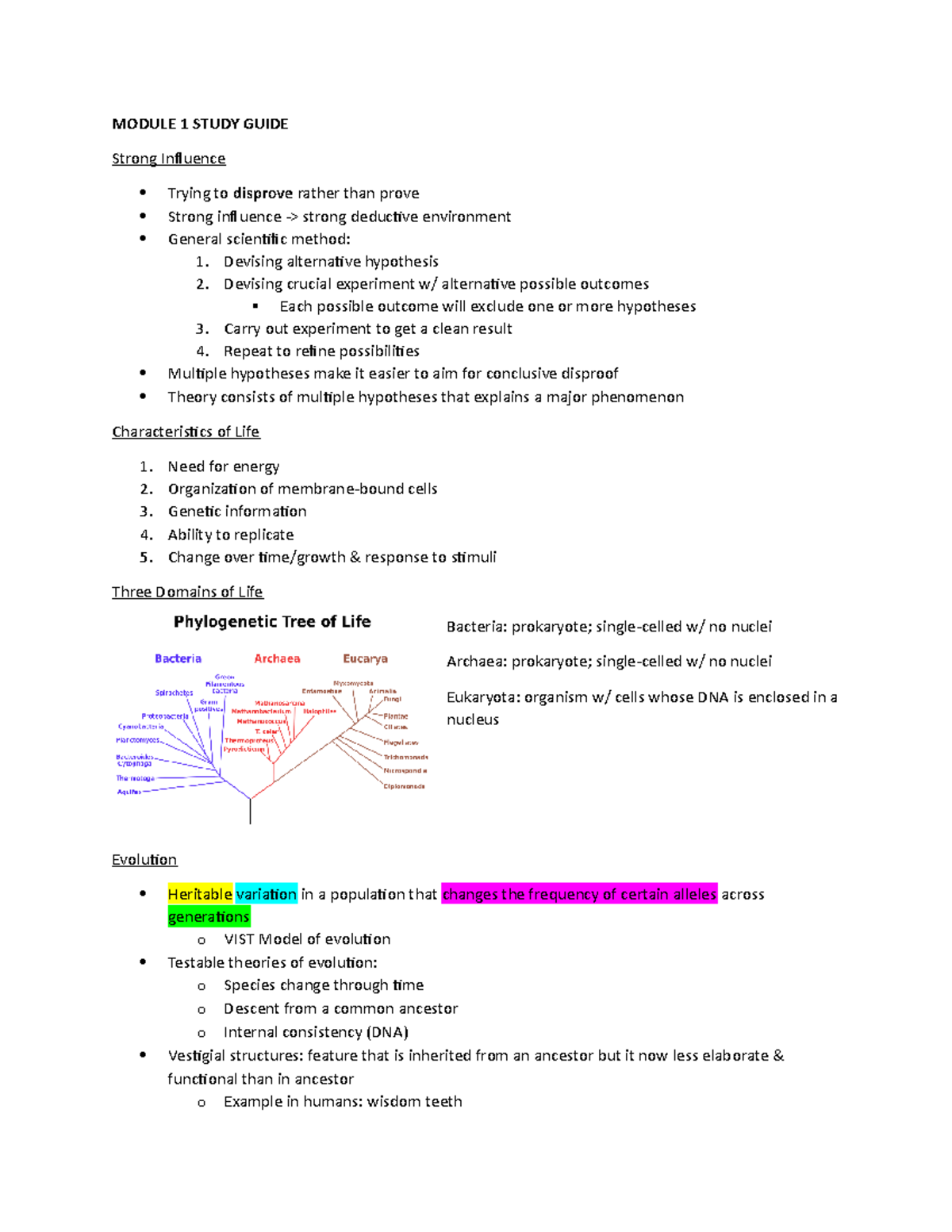 Module 1 Study Guide - MODULE 1 STUDY GUIDE Strong Influence Trying to ...