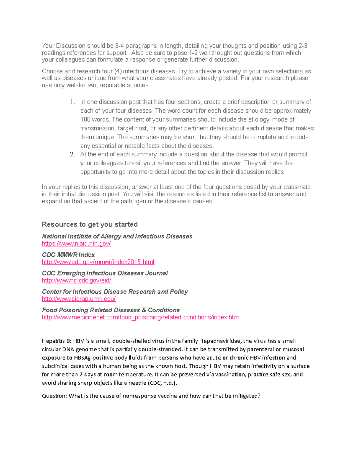 DF FIVE - discussion forum - Your Discussion should be 3-4 paragraphs ...