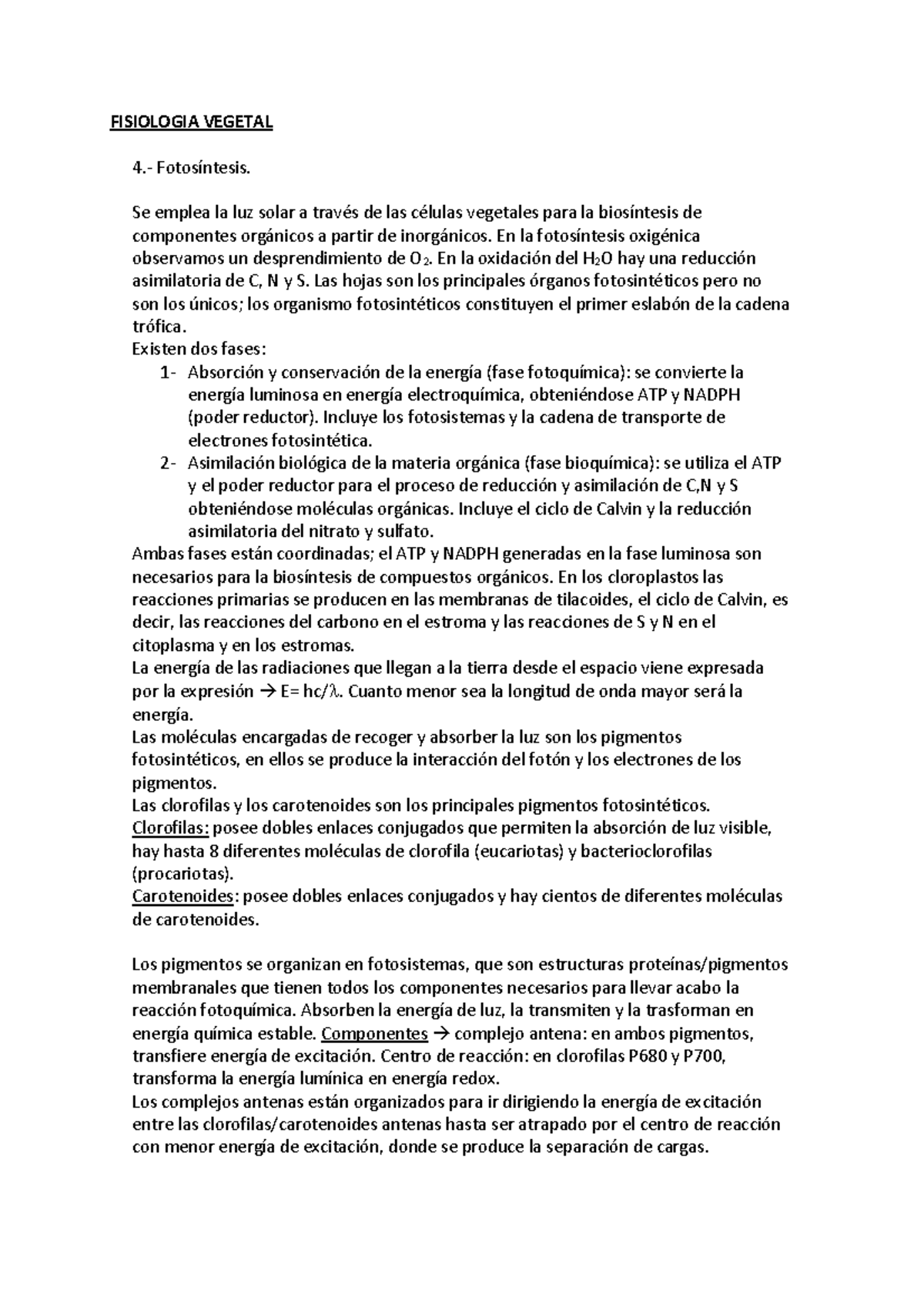 Tema 4 - Fisiologia- Vegetal - Warning: TT: undefined function: 32 FISIOLOGIA VEGETAL 4.- - Studocu