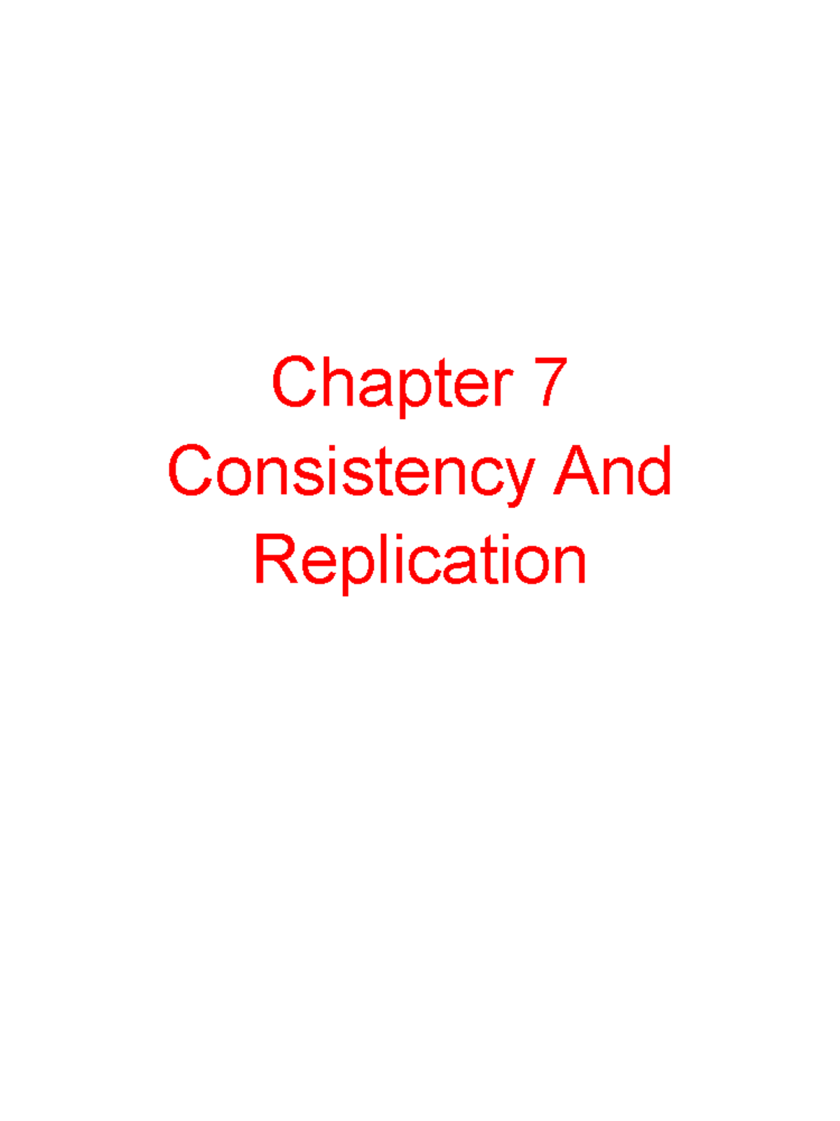 Chap-07v2 - Lecture notes 7 - Web Programming - Chapter 7 Consistency ...